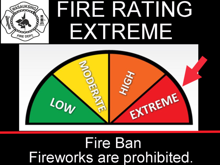 WFN Current Fire Rating Wasauksing First Nation WFN Current Fire Rating Wasauksing First Nation
